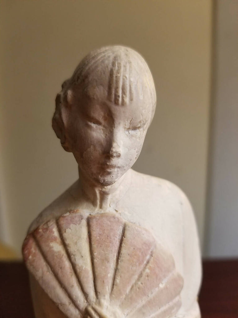 Chalkware Girl Figurine - Asian-Themed – GasLamp Antiques