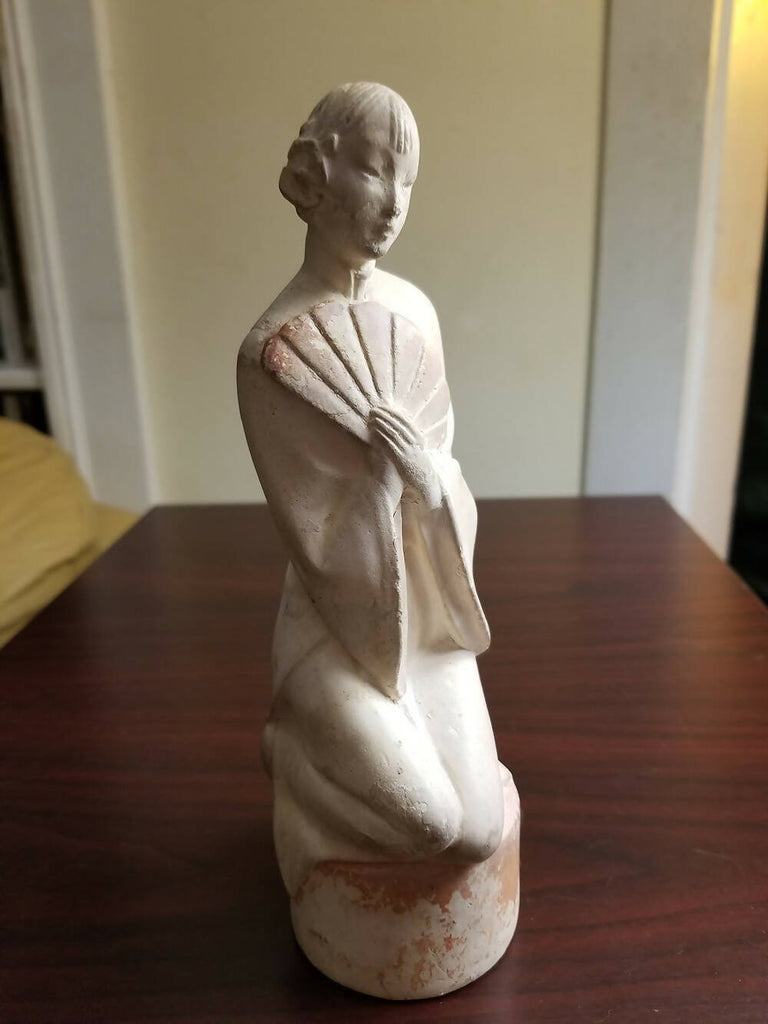 Chalkware Girl Figurine - Asian-Themed – GasLamp Antiques